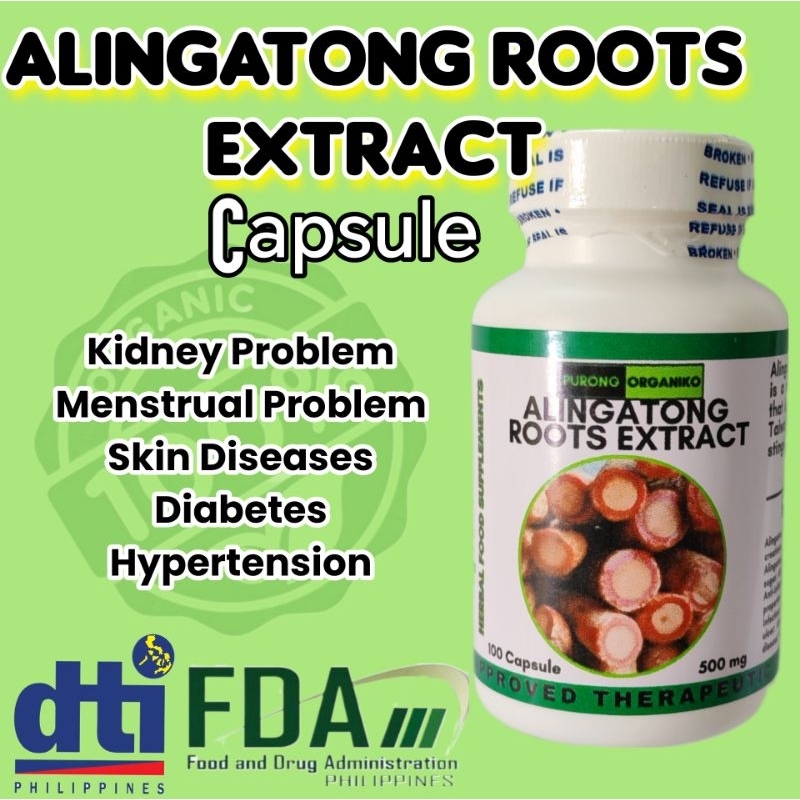 ALINGATONG ROOTS EXTRACT CAPSULES /ALL NATURALS 100 CAPSULES | Shopee ...