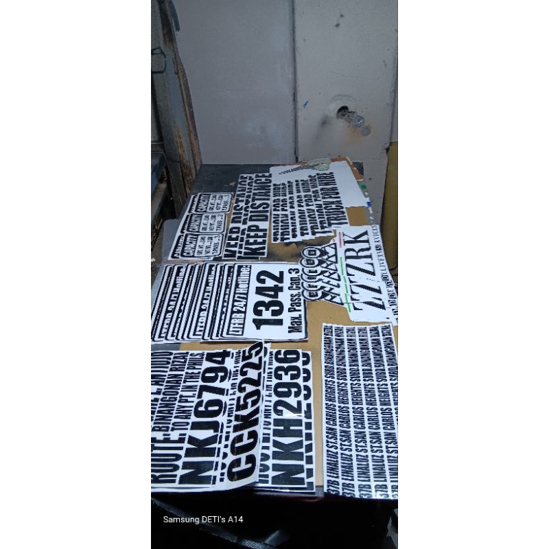 CUTOUT STICKER FOR TAXI/TRUCK/BUS/UV EXPRESS | Shopee Philippines