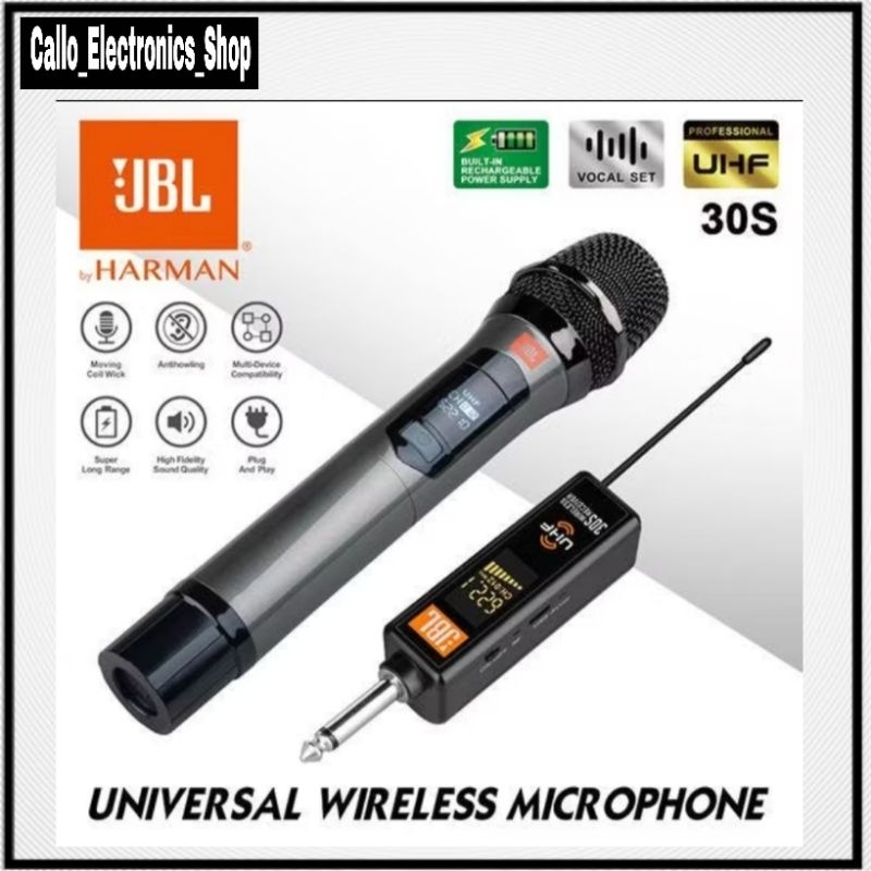 JBL 30S Professional Wireless Microphone With Built-in Rechargeable ...