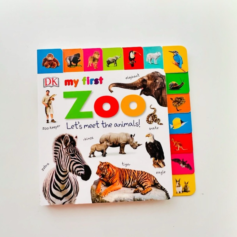 My First Zoo Let's Meet the Animals! (Tabbed Board Book) | Shopee ...