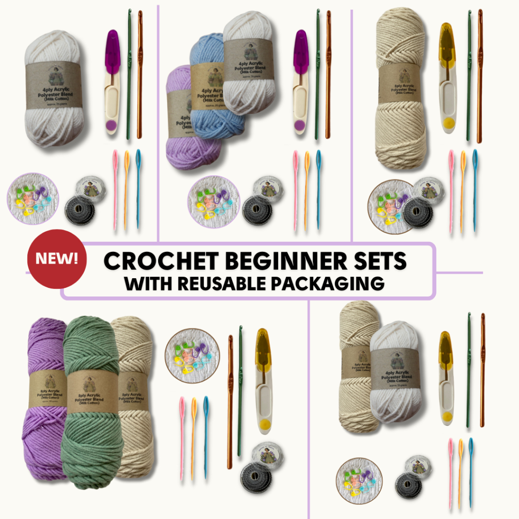 Crochet Beginner Set Kit | Strings by Reena | Crochet Knitting | Shopee ...
