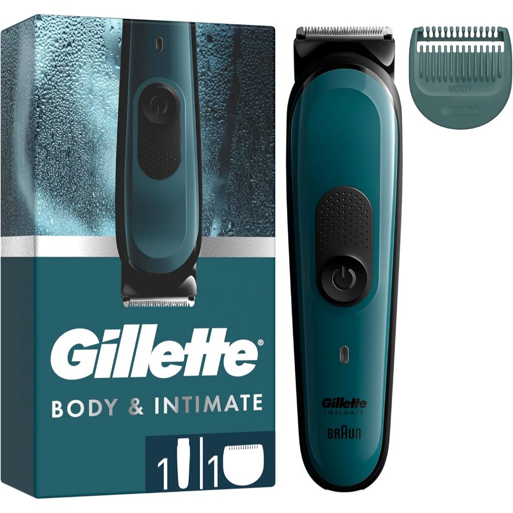 Gillette Intimate Body Hair Trimmer for Men, Pubic Hair and Ball ...
