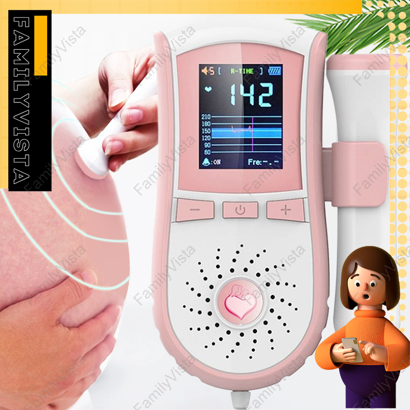 FamilyVista Safe Fetal Doppler Baby Heartbeat Monitor with Adjustable ...