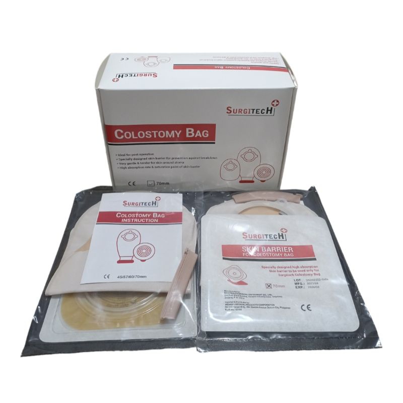 Surgitech 70mm Colostomy Bag 10 Sets, 5 Sets, 3 Sets | Shopee Philippines