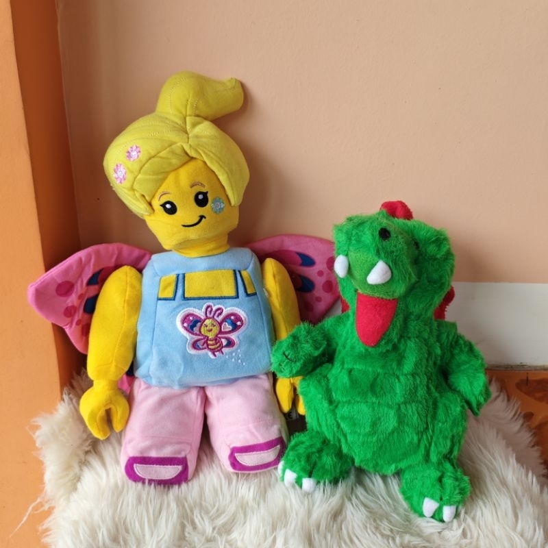 lego legoland fairy girl w/butterfly wings lego ollie the green dragon ...