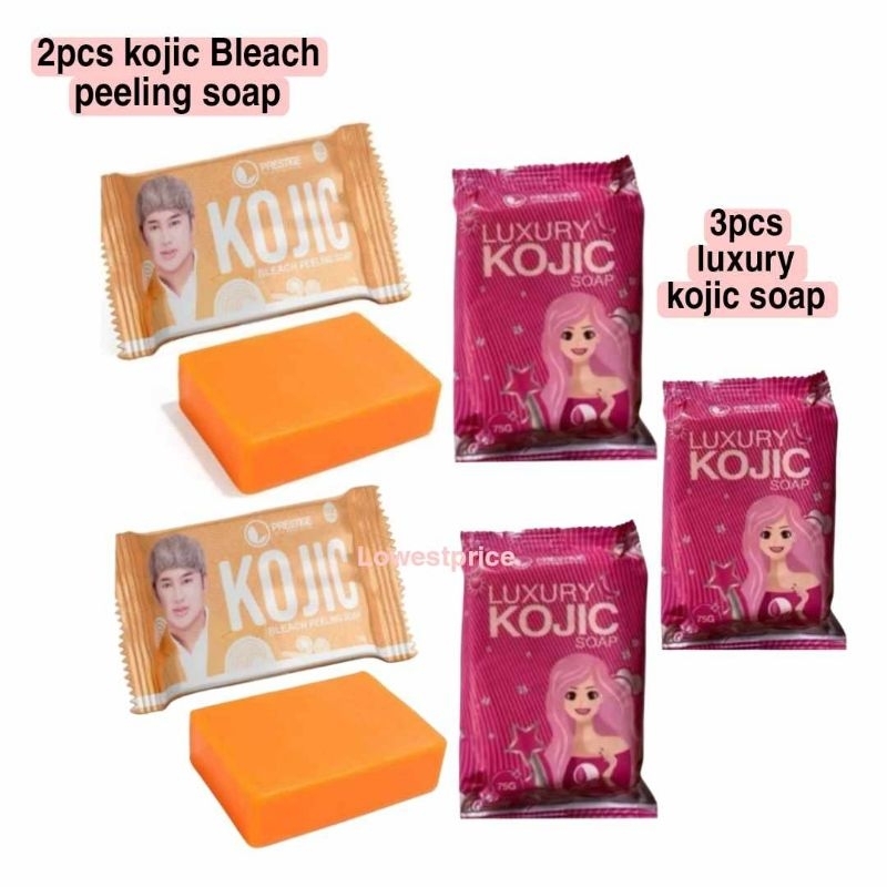 PRESTIGE LUXURY KOJIC SOAP & KOJIC BLEACH PEELING SOAP | Shopee Philippines