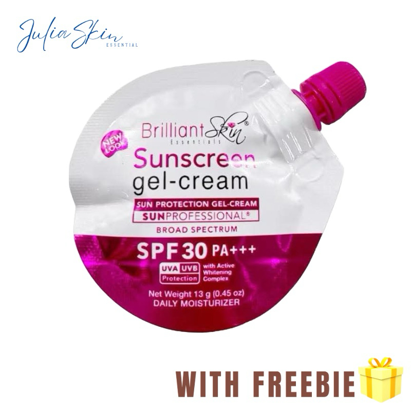 BRILLIANT SUNSCREEN GEL CREAM 13g | Shopee Philippines