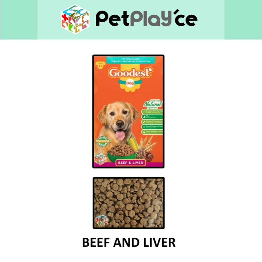 Goodest Dog Dry Food Beef & Liver 1kg Trial Pack H&S | Shopee Philippines