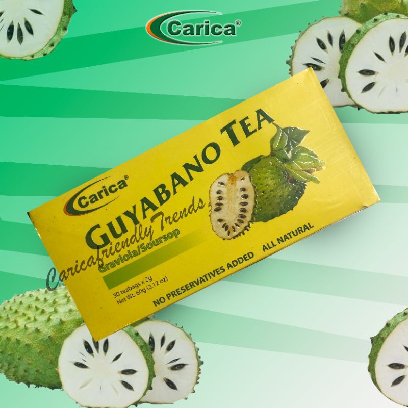 Carica GUYABANO TEA 60g (30 tea bags) | Shopee Philippines