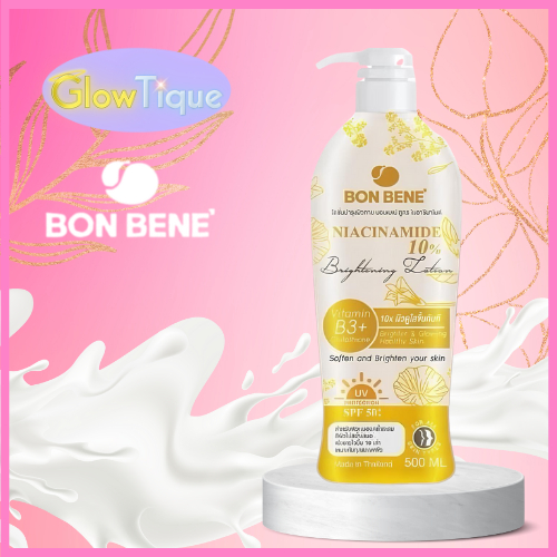 Bon Bene 10% Niacinamide Brightening Lotion SPF50 500mL | Shopee ...