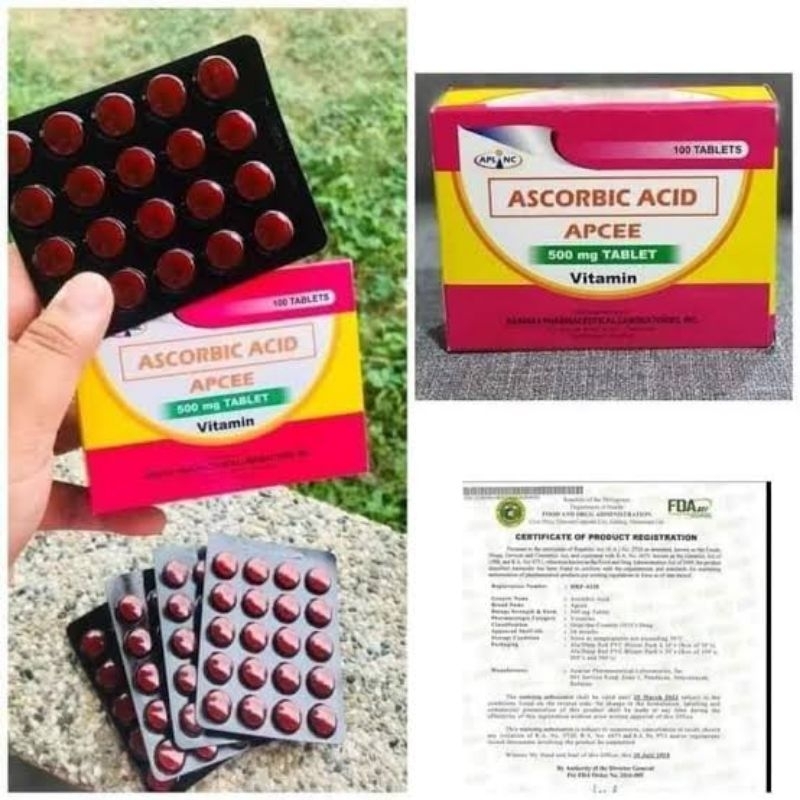 Apcee ascorbic acid Vitamin C better c 500 mg | Shopee Philippines