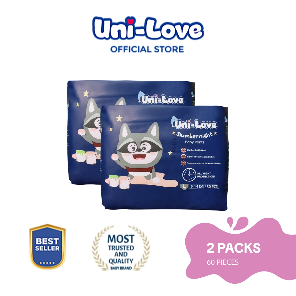 Uni-Love Slumbernight Baby Pants (Large) 30's Pack of 2 | Shopee ...