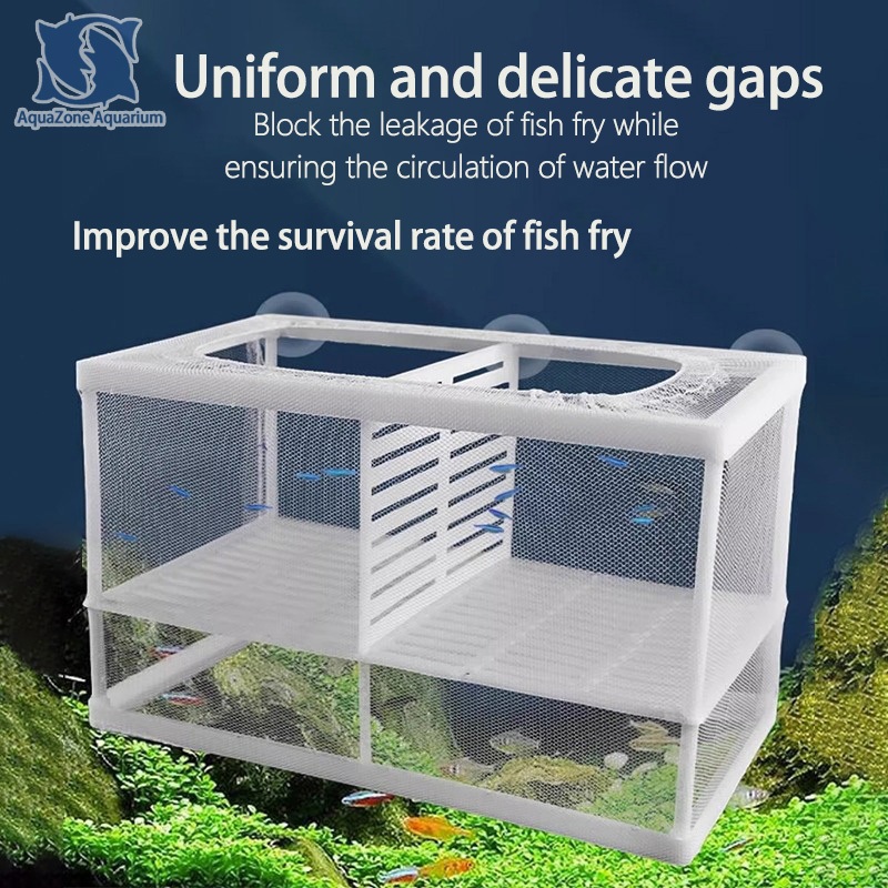 Aquarium Fish Baby Hatchery Breeding Incubator Mesh Box With Isolation ...