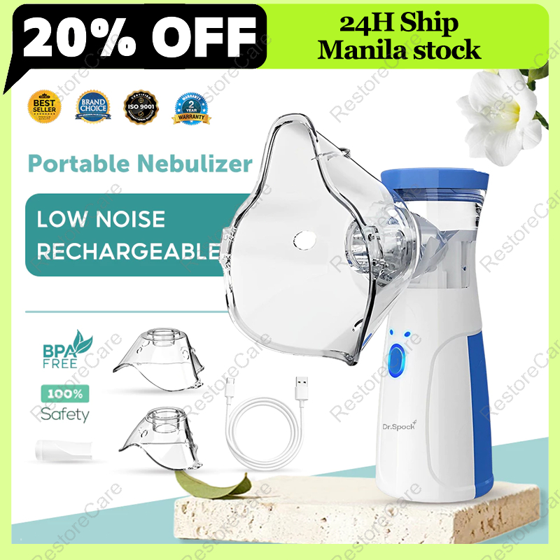 RestoreCare Portable Nebulizer for Asthma Fast Relief Rechargeable Easy ...