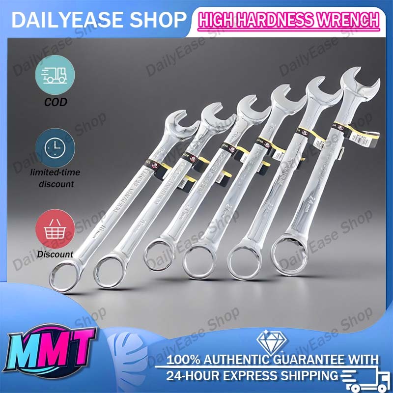 MMT High Hardness Chrome Vanadium Combination Wrench Set 8-24mm ...
