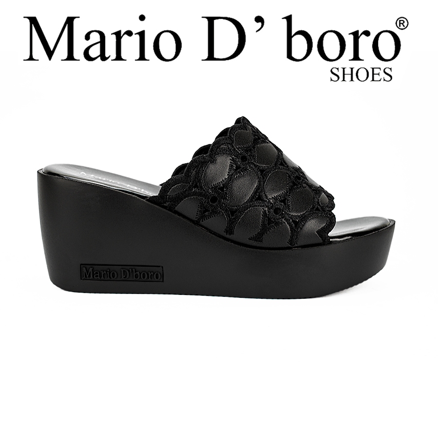 Mario D' Boro Women Wedge Sandals Lw 23545 Black/Maroon C26 C70 ...