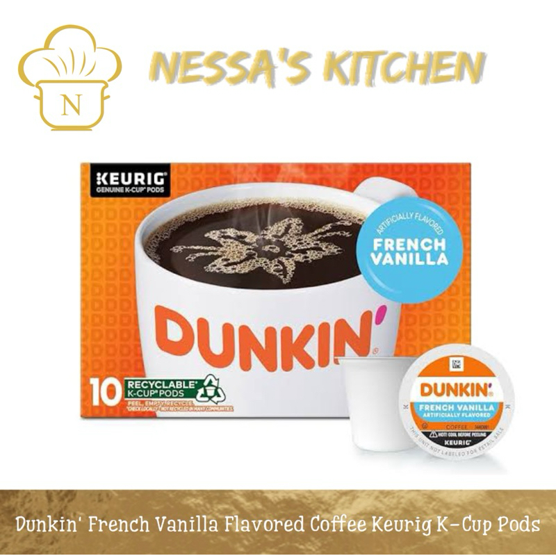 Dunkin' French Vanilla Flavored Coffee Keurig K-Cup Pods [Nessa’s ...