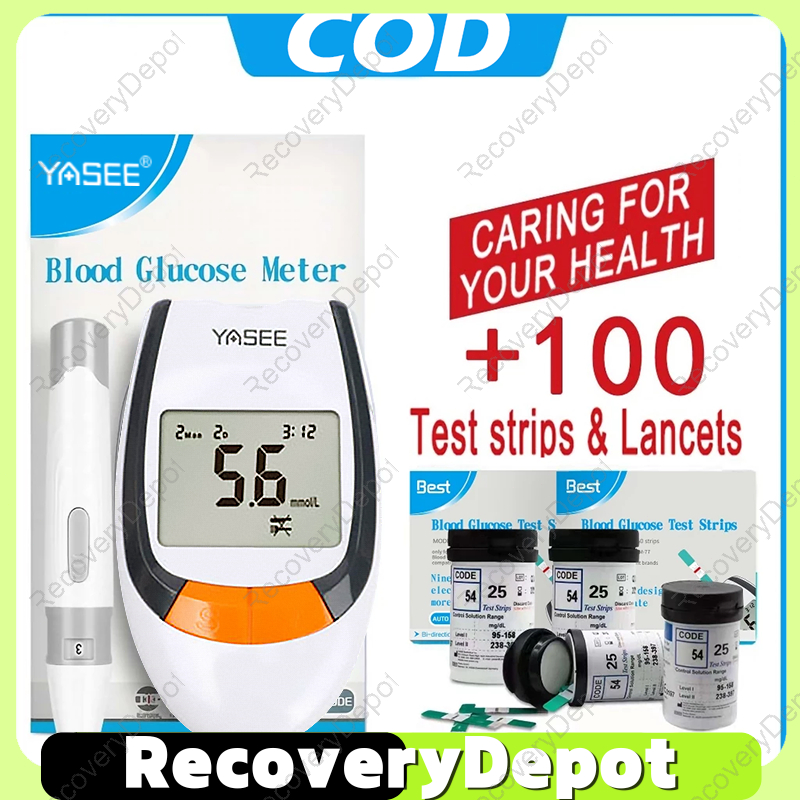 RecoveryDepot Yasee GLM-77 Blood Sugar Test Kit with 50pcs Test Strips ...