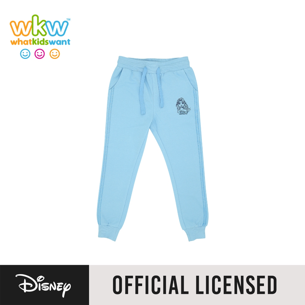 What Kids Want X Disney Frozen Elsa Regular Jogger Pants - Powder Blue ...