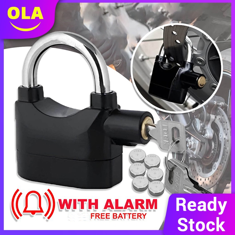 Heavy Duty Alarm Padlock, 110 db Alarm Padlock, Outdoor Padlock with ...