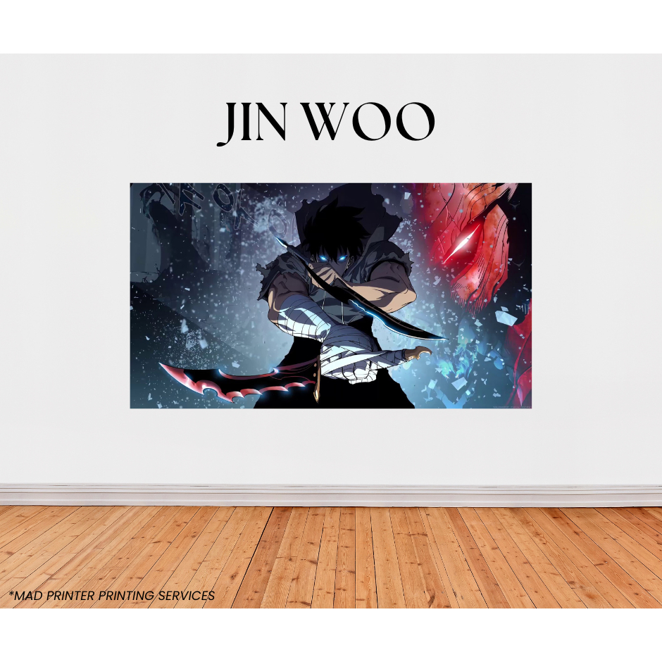 Anime Poster / Photo Tiles / Poster on Sintra Board / Jinwoo & Igris ...