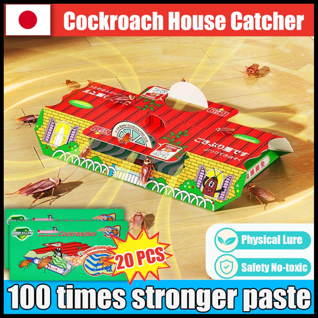 20PCS Cockroach killer Roach Repeller Trap with Free Bait Cockroach ...