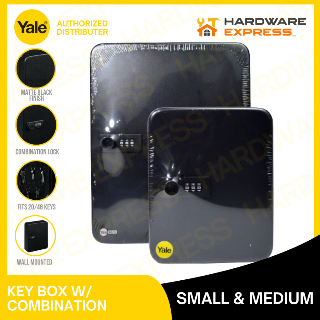 YALE Key Lock Box Key Organizer - Combination Lock (Small or Medium ...