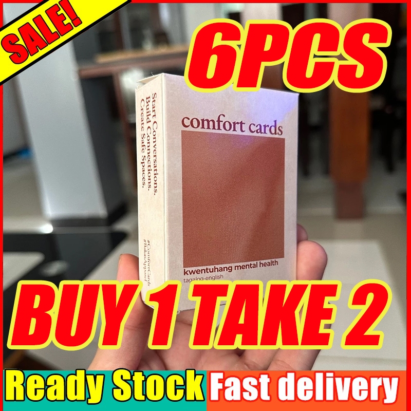 【6PCS】COD Comfort Cards Kwentuhang Mental Health Deep Conversations 60 Questions + Motivational ...