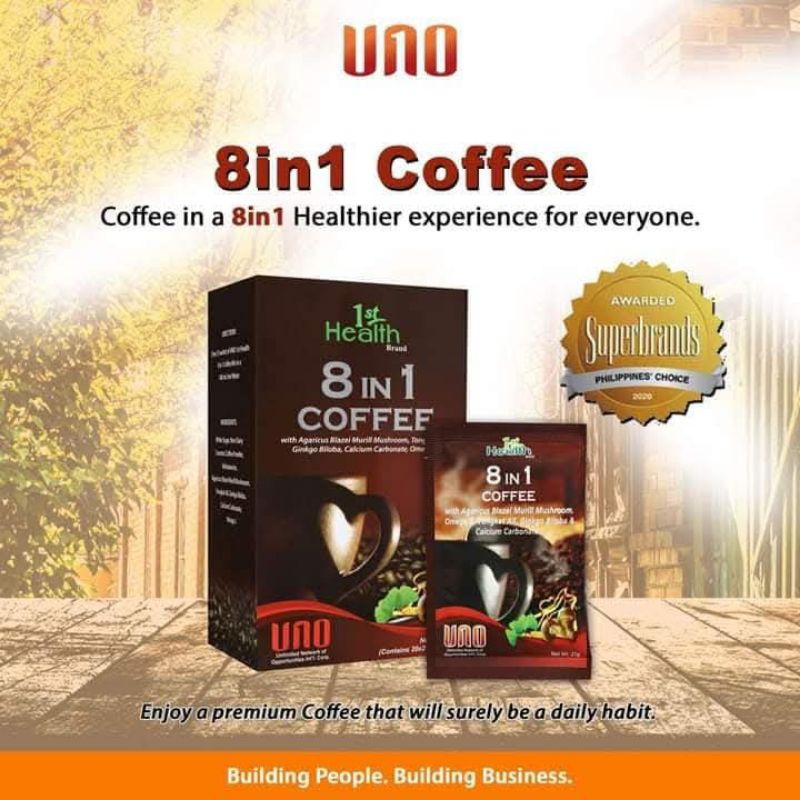 UNO 8in1 COFFEE MIX (1sachet) UNO ORIGINAL COFFEE GREATEST TASTE ...