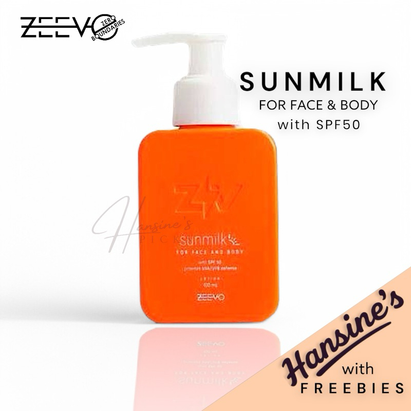ZEEVO SUNMILK SPF 50 Lotion 100ML | Face & Body | UVA/UVB & Blue Light ...