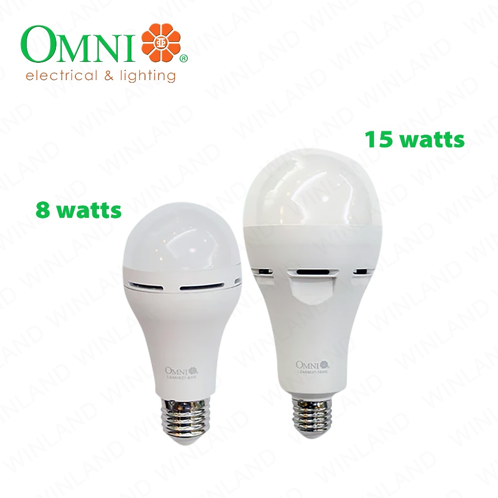 Omni by Winland LED Emergency Rechargeable Bulb with Polycarbonate ...