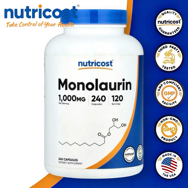 Monolaurin, 1,000 mg, 240 Capsules (500 mg per Capsule) | Shopee ...