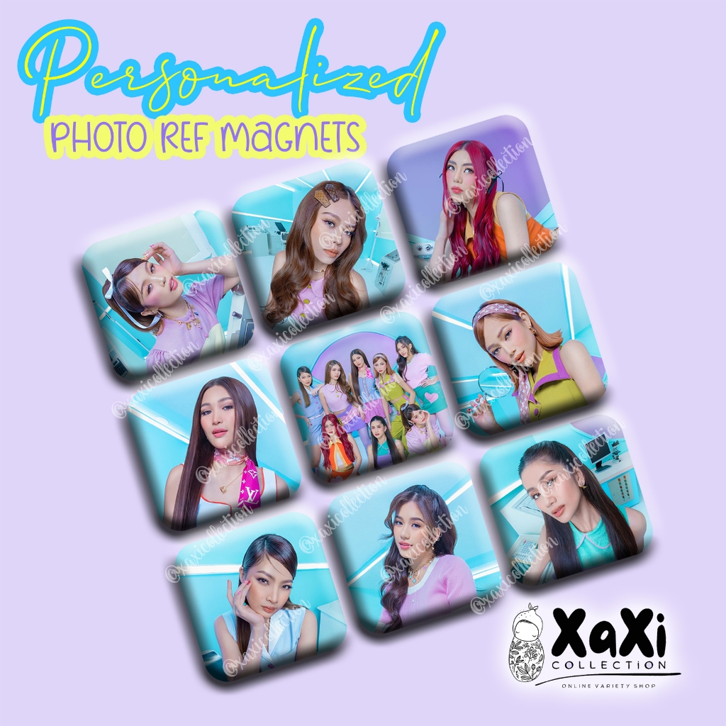 BINI Square Badge Photo Ref Magnet | Bini Collectibles | Shopee Philippines