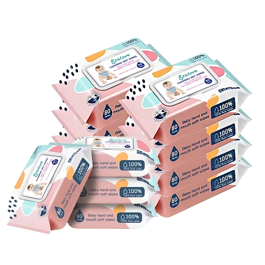 New 10packs Wipes for Baby Organic Baby Wipes 80pcs Per Pack Wet Wipes ...