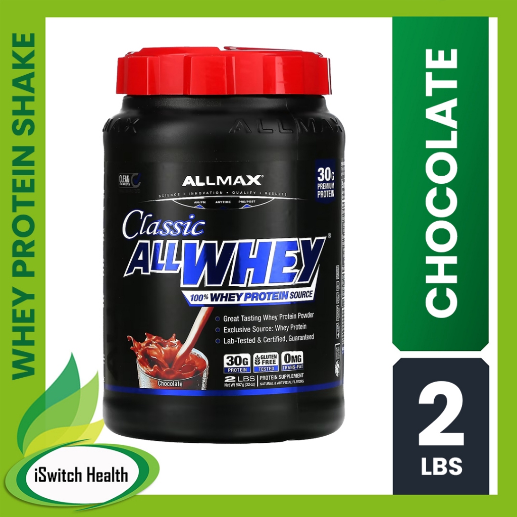 ALLMAX Nutrition AllWhey Classic 100 Whey Protein Chocolate 2 lbs 907 g ...