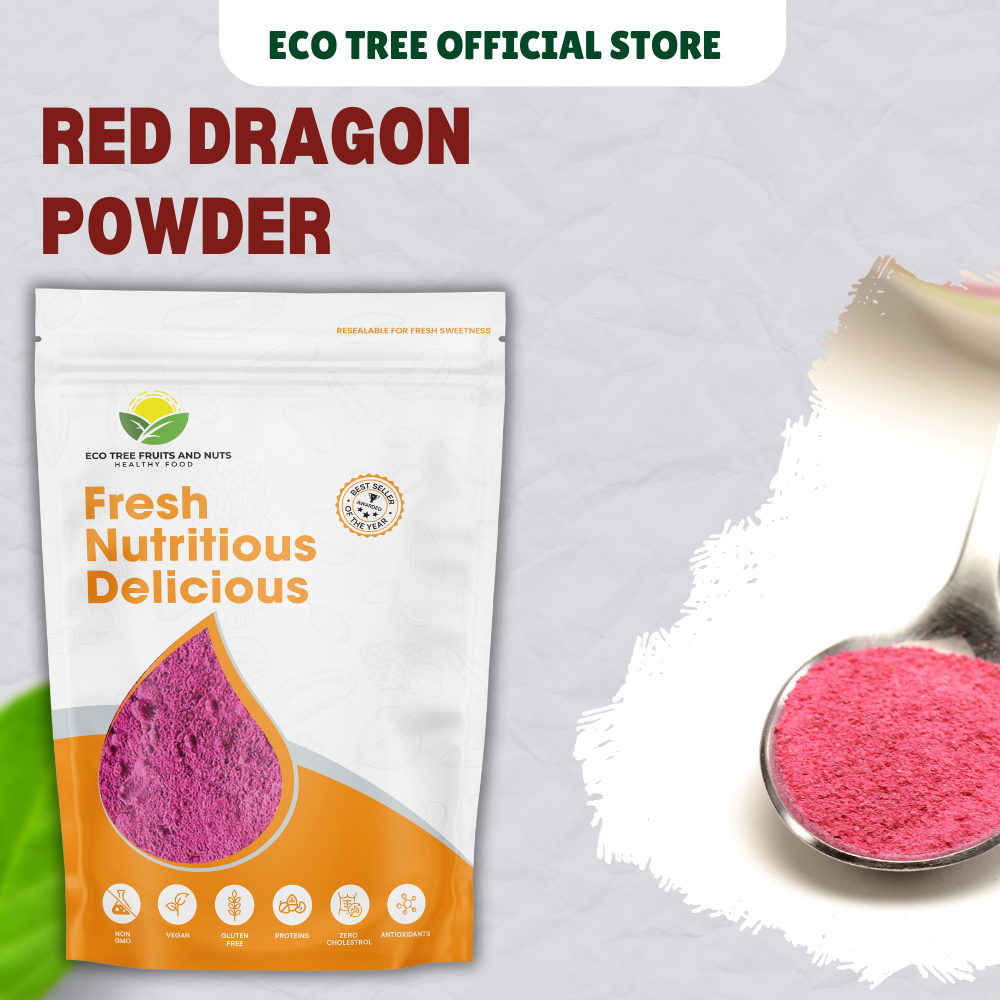 Red Dragon Fruit Powder (100g - 250g) | Natural Superfood for Smoothies ...