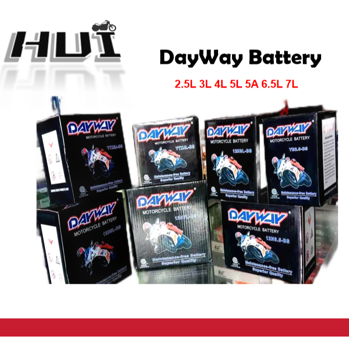 HUI MOTOR SHOP DayWay Battery 2.5L 3L 4L 5L 5A 6.5L 7L 7A 9A 9L | Shopee Philippines