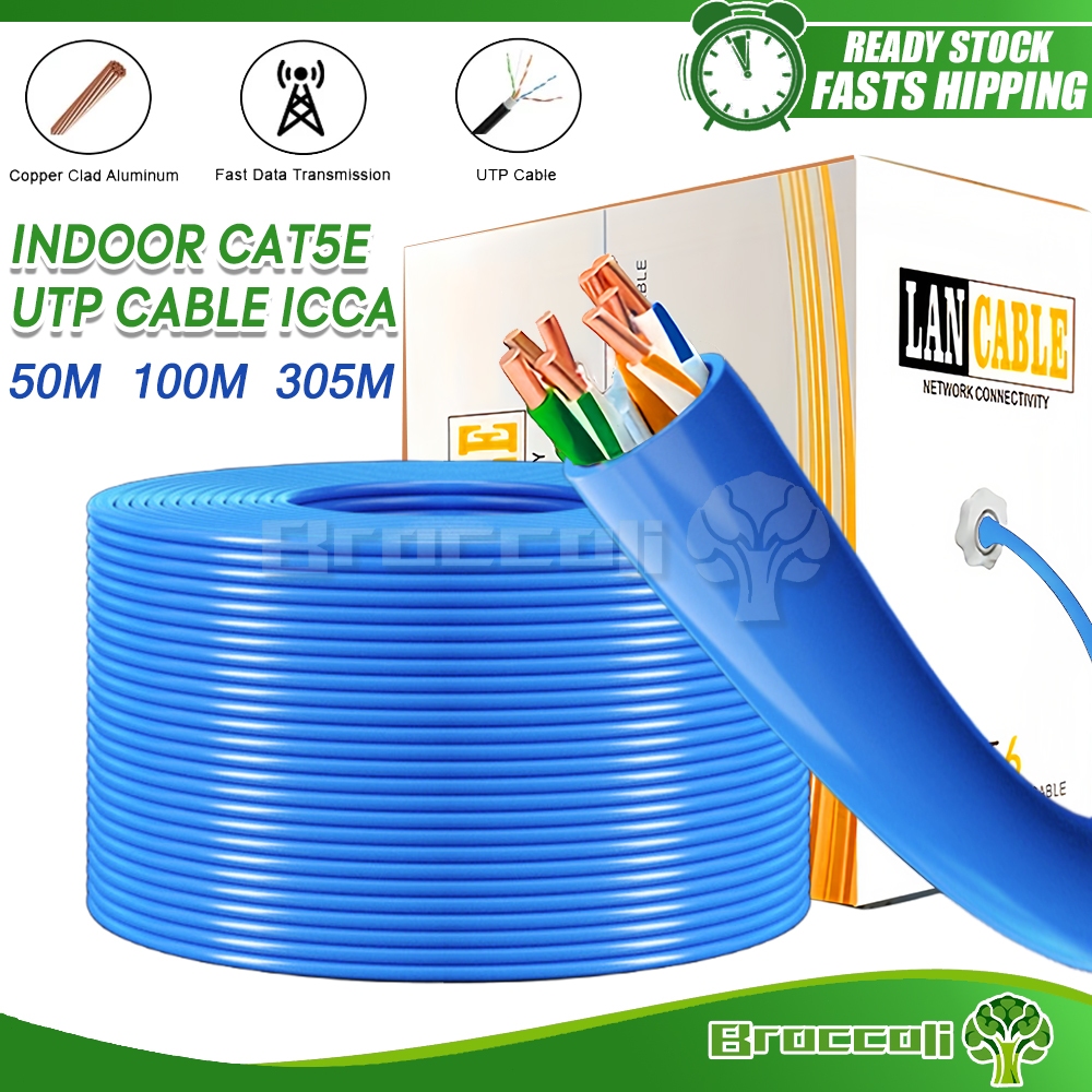 50M 100M 305M Cat5E Utp Cable Lan Cable Network Cable CCA Indoor ...
