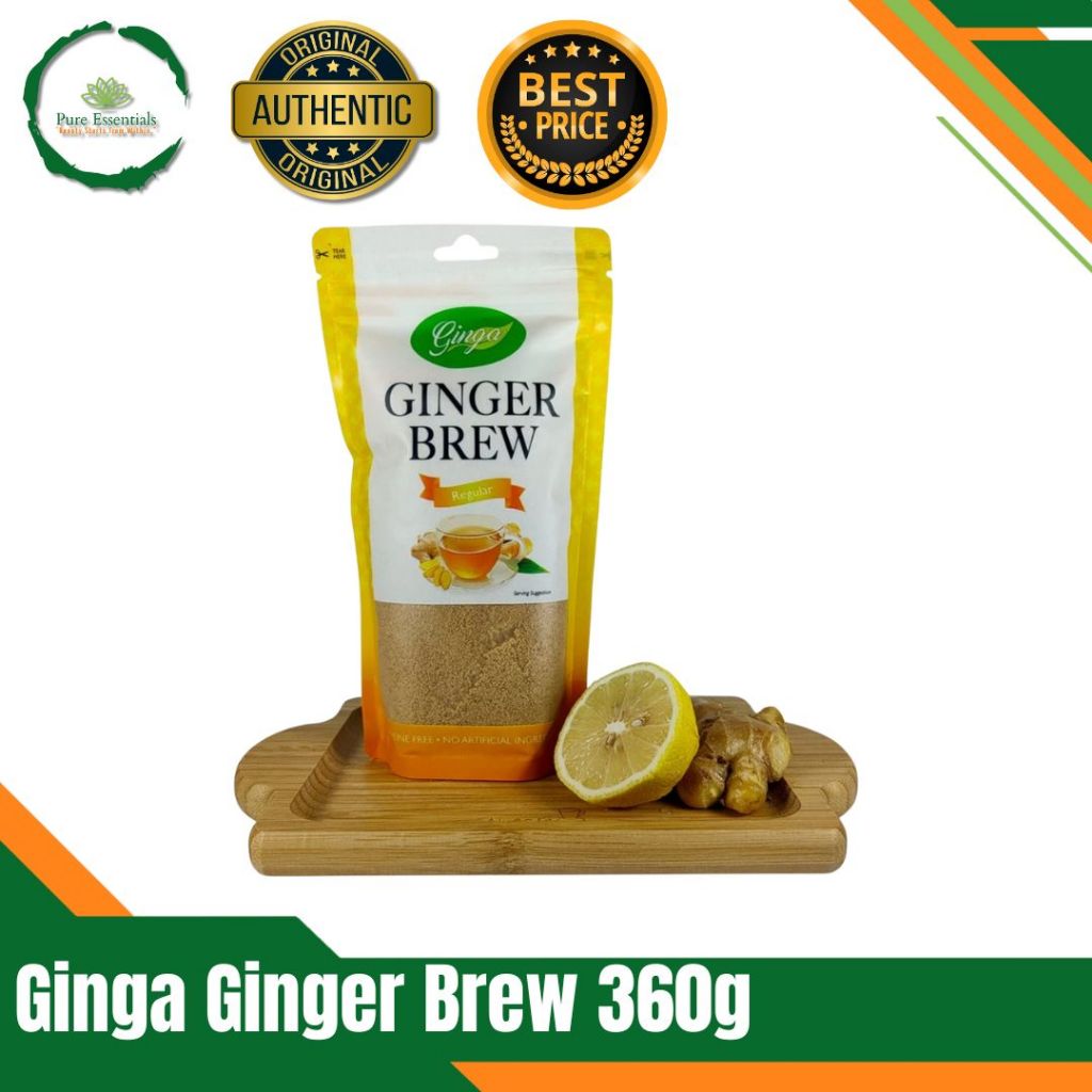 GINGA Ginger Brew 360g – All-Natural Instant Salabat (Ginger Tea ...