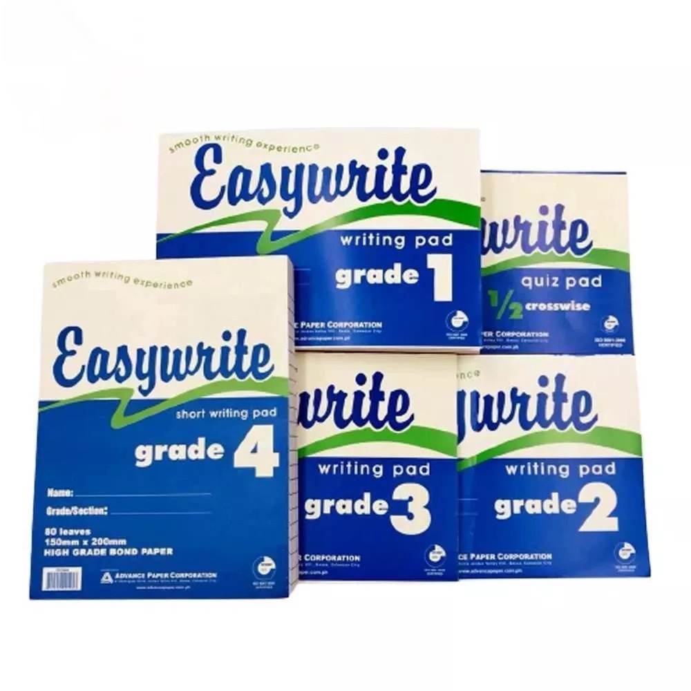Easywrite Writing Pad Paper Grade 1-4, 1/2 Crosswise Quiz Pad and ...