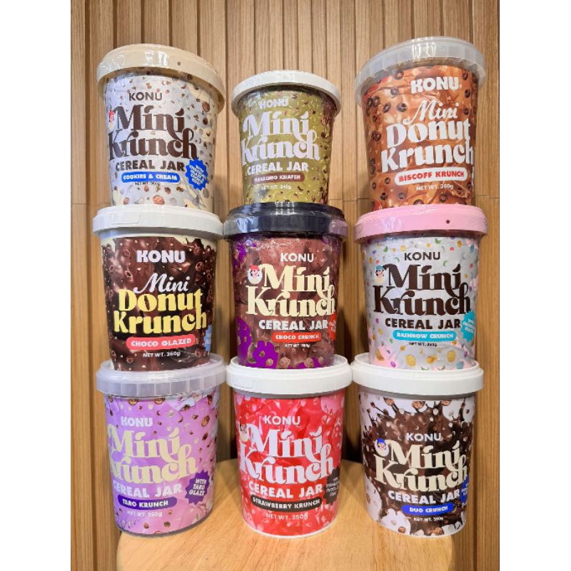Konu Mini Krunch Cereal Jar Snack Chocolate Coated Snacks in a Jar Big ...