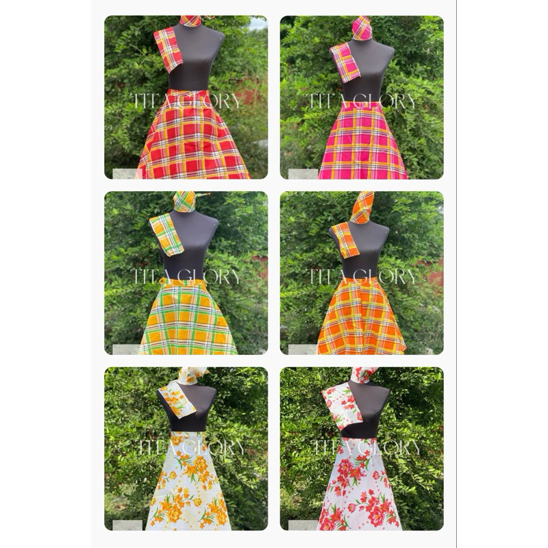 BUWAN NG WIKA ~ PALDA PATADYONG ONLY - FLORAL / CHECKERED WITH SASH AND ...