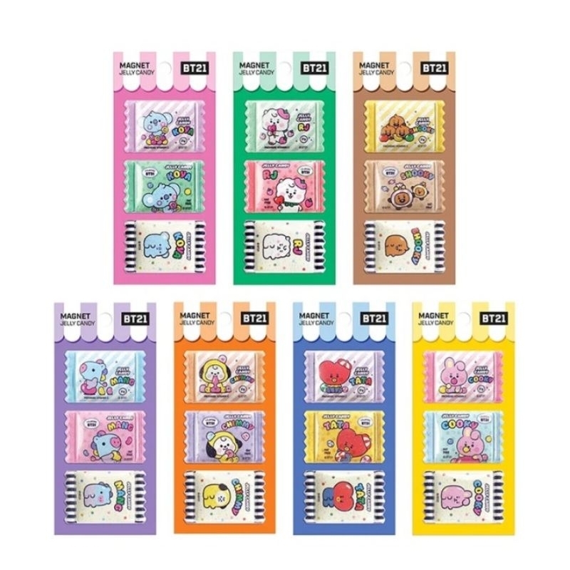 BT21 JELLY CANDY MAGNET | Shopee Philippines