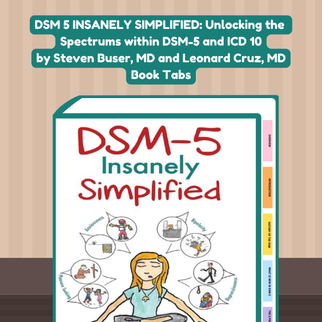 DSM-5 INSANELY SIMPLIFIED BOOKS TABS I LABELS & STICKERS | Shopee ...