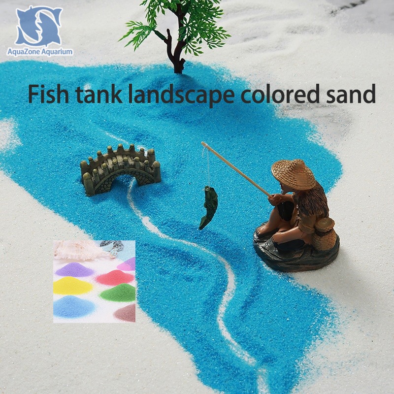 Aquarium Colored Sand and Stone Artificial Beach | Shopee Philippines