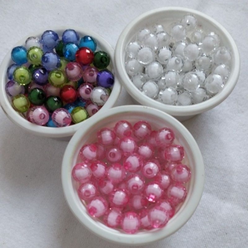 8MM/6MM Colorful Mix Sago Beads/Acrylic Beads | Shopee Philippines