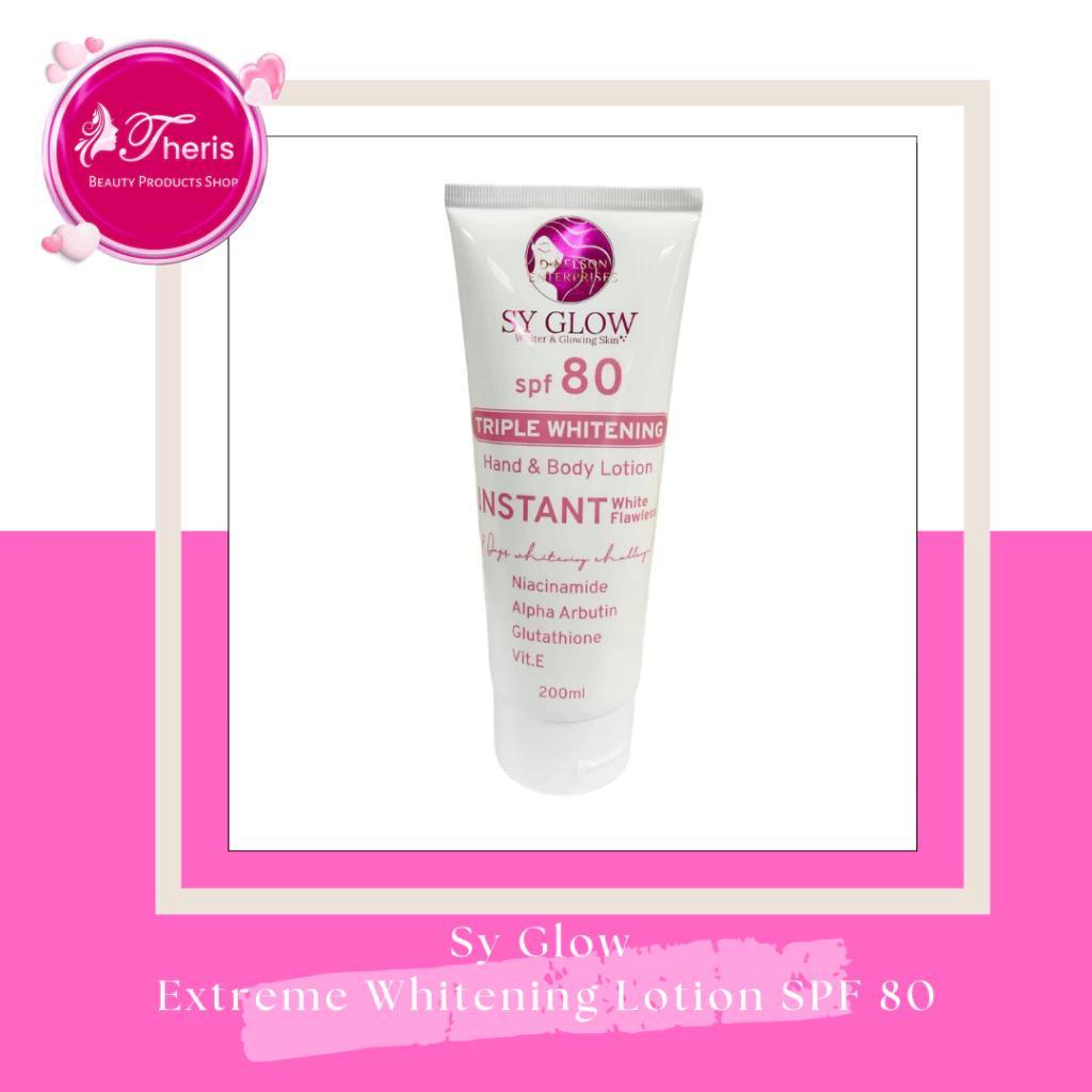 Sy Glow | Triple Whitening Hand & Body Lotion SPF 80 (200ml) | Shopee Philippines