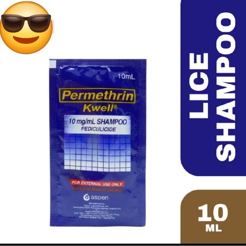 Permethrin Kwell Pediculicide Shampoo 1 Sachet ( 10 ml ) | Shopee ...