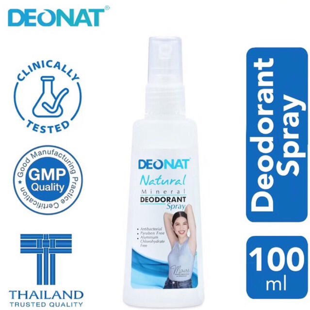 DeoNat Natural Mineral Deodorant Spray 100ml | Shopee Philippines