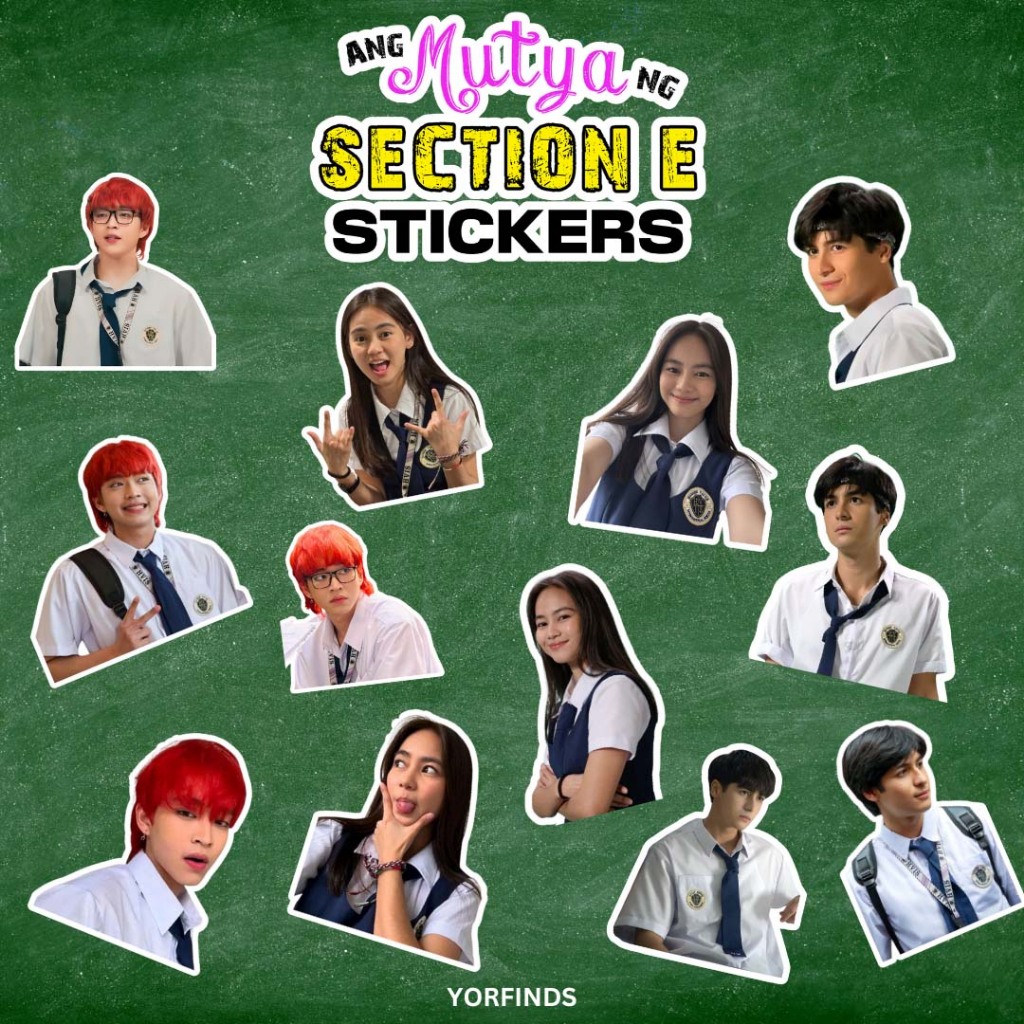 Ang Mutya ng Section E 10 PCS Glossy Paper Stickers for Decorating and ...